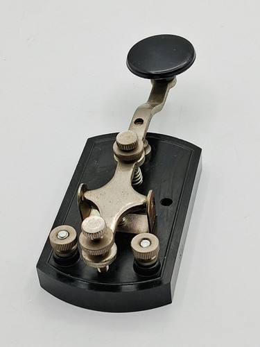 Vintage Morse Code Telegraph Key Tapper Made in Japan 5" Long Bakelite ...