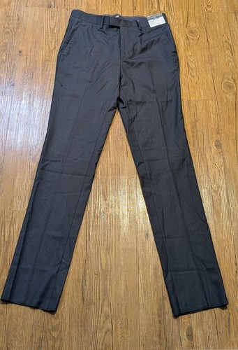 Caravelli Dress Pants Men's Size 38R Waist Gray Harry Slim Fit Unhemmed ...