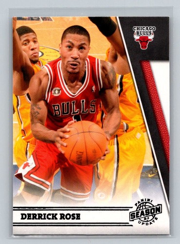 2010-11 Panini Season Update #34 Derrick Rose Chicago Bulls Basketball ...
