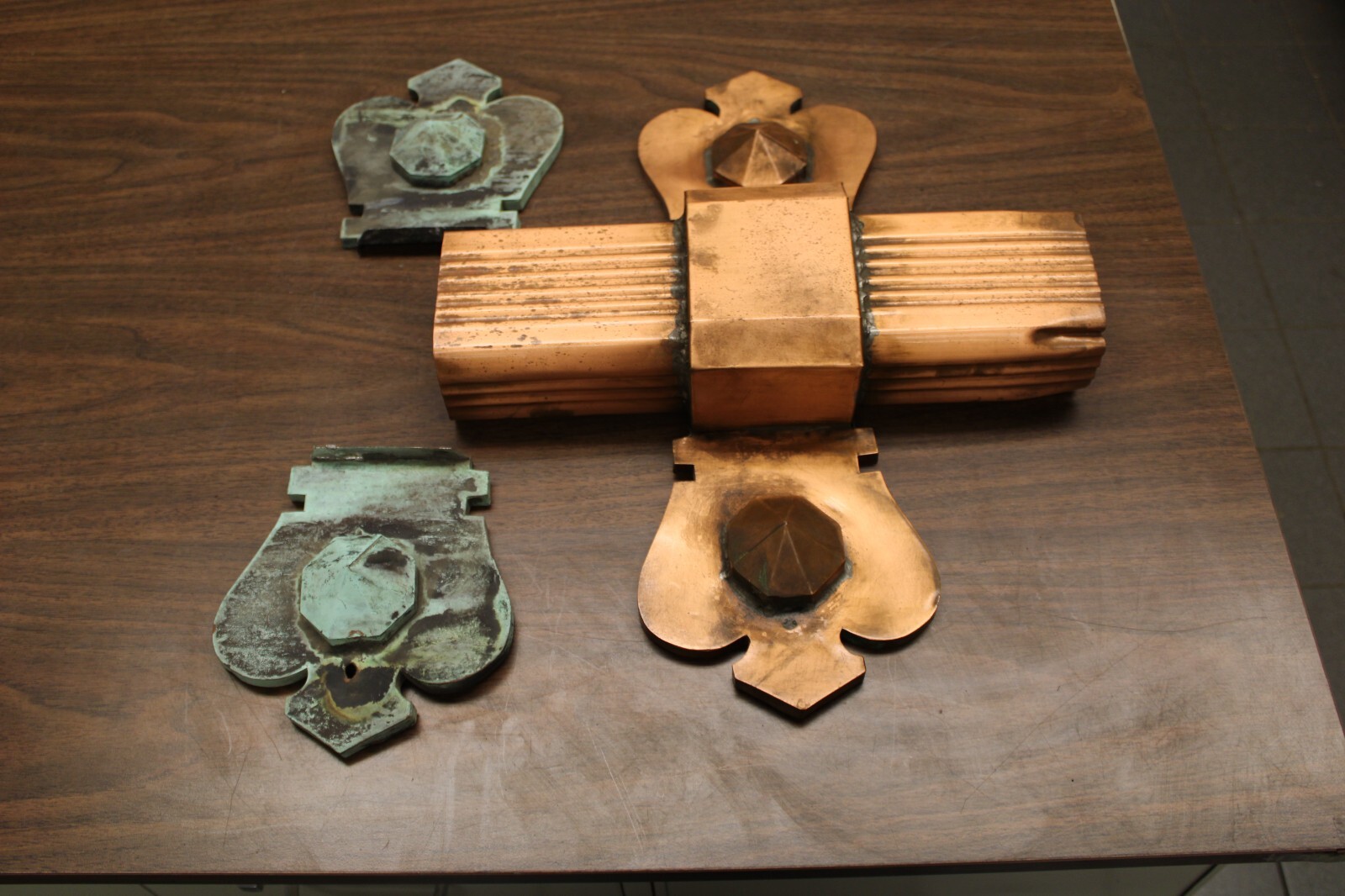 Antique Copper Gutter Downspout Leader Head-Collector Box-Scupper-Box ...