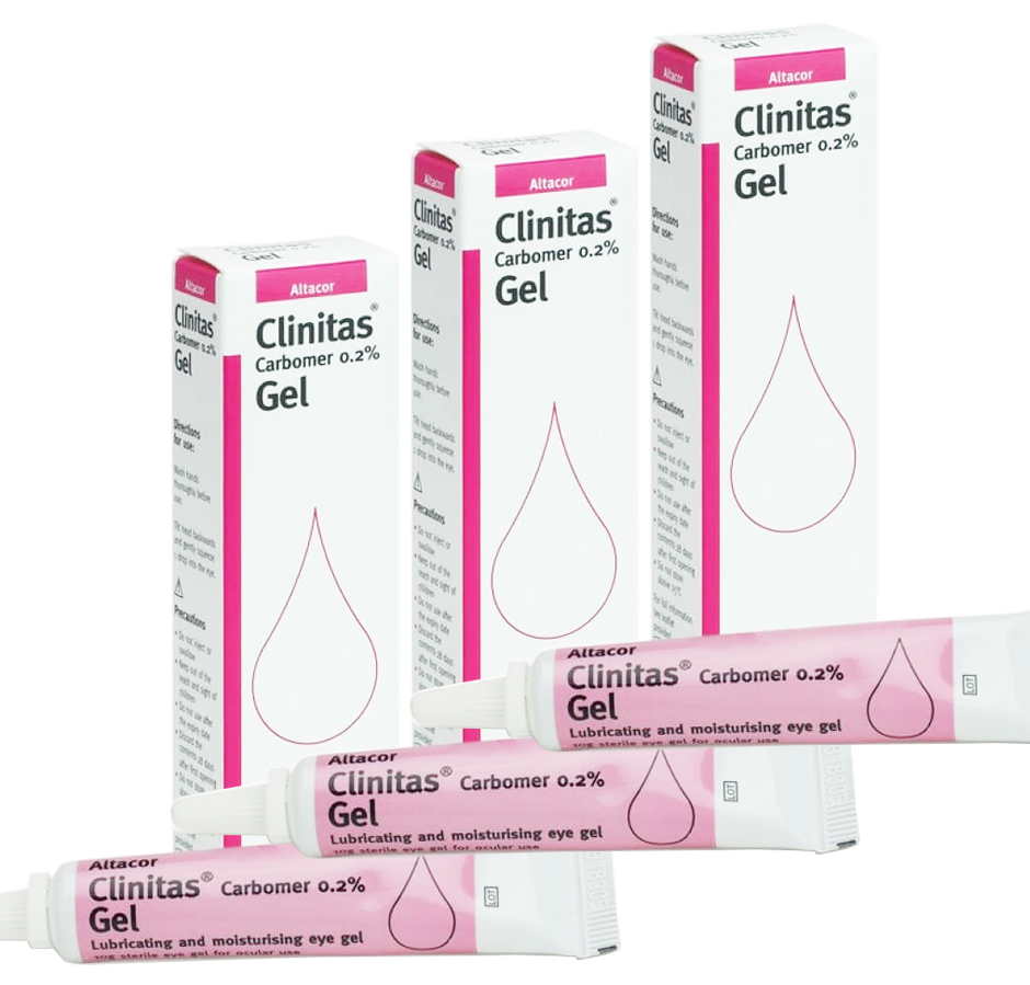 Clinitas Carbomer 0.2% Eye Gel 10g - Moisturising Relief Gel - Dry Eyes ...