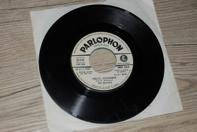 BEATLES hello goodbye promo JB rare Italy 7" 45RPM | eBay
