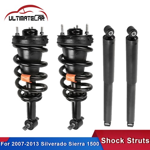 Set 4 Front+Rear Shocks Struts For 2007-2013 Chevy Silverado GMC Sierra ...