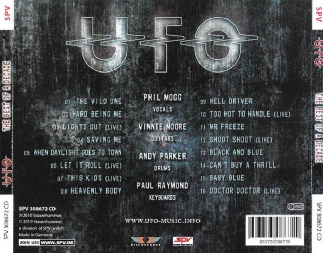 Best Of A Decade by UFO (CD, 2010, Steamhammer/SPV), Played Once ...