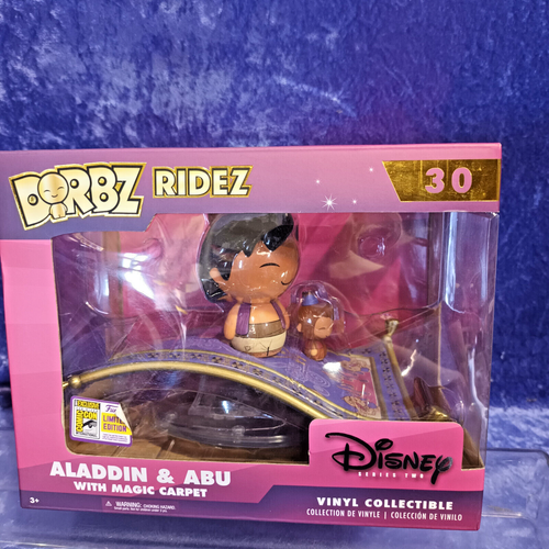 Disney Dorbz Ridez 30 MIB Aladdin and Abu with Magic Carpet SDCC 2017 ...