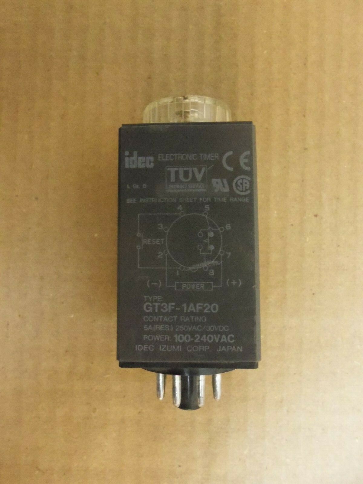 Idec GT3F-1AF20 electronic timer 5 amp 100v | eBay