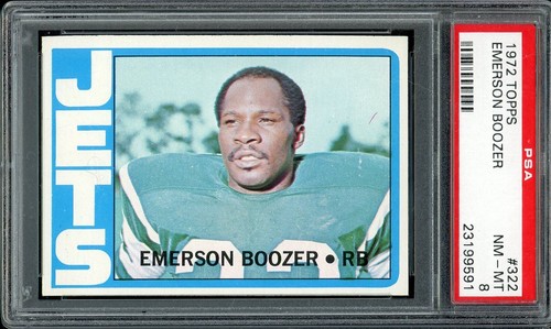 1972 Topps Football #322 Emerson Boozer PSA 8 | eBay
