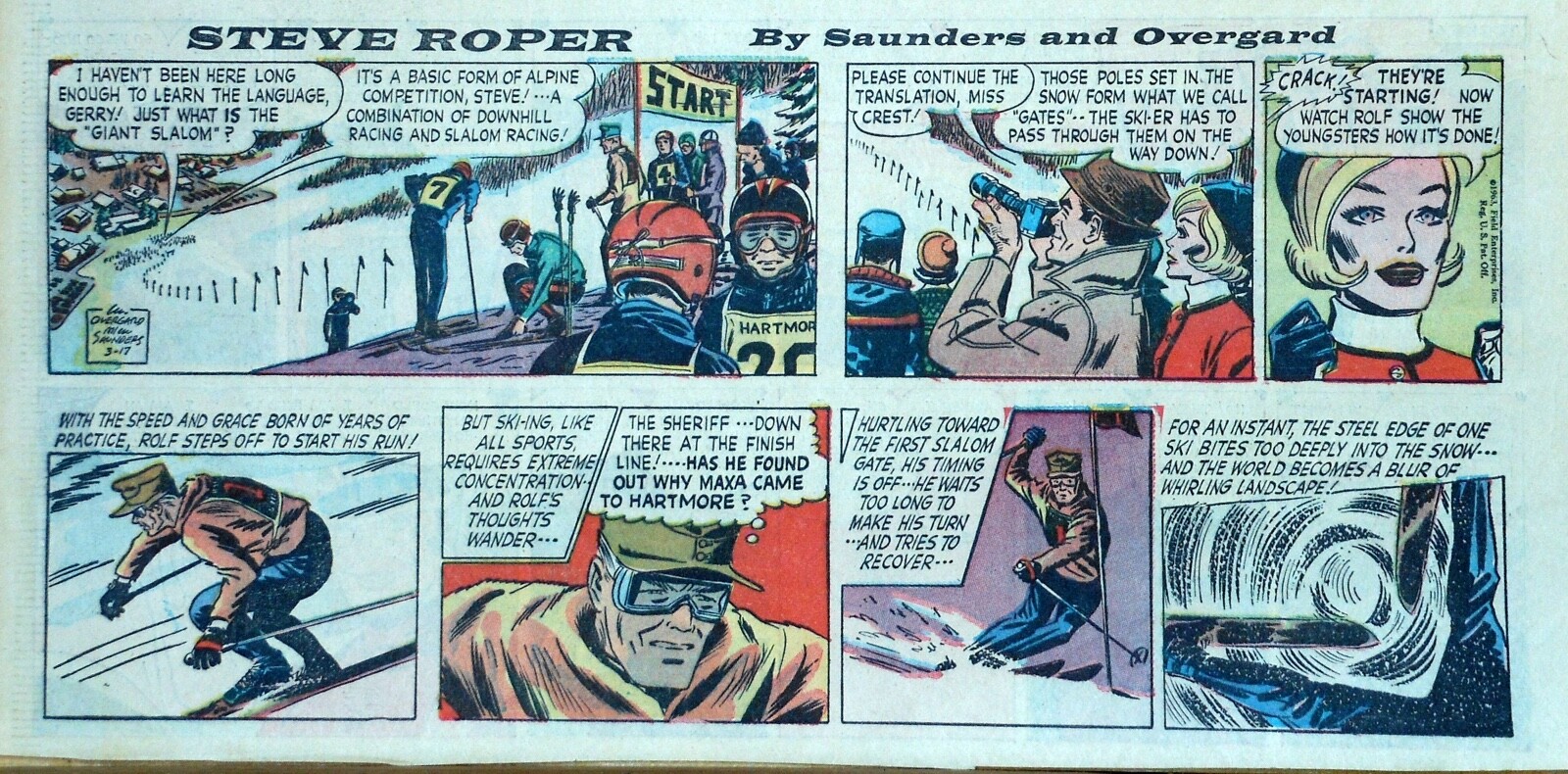 Steve Roper & Mike Nomad by Overgard - color Sunday comic page - March ...