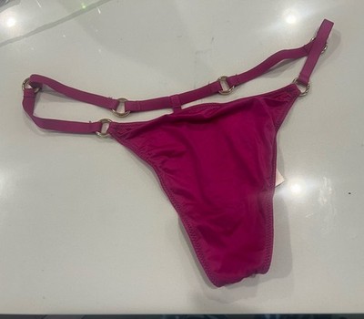 Victoria’s Secret VERY SEXY Ring Hardware Thong Panty Outrageous Pink ...