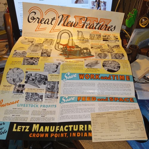 Letz Manufacturing Milling Machines Dealer Brochure Foldout Poster Size ...