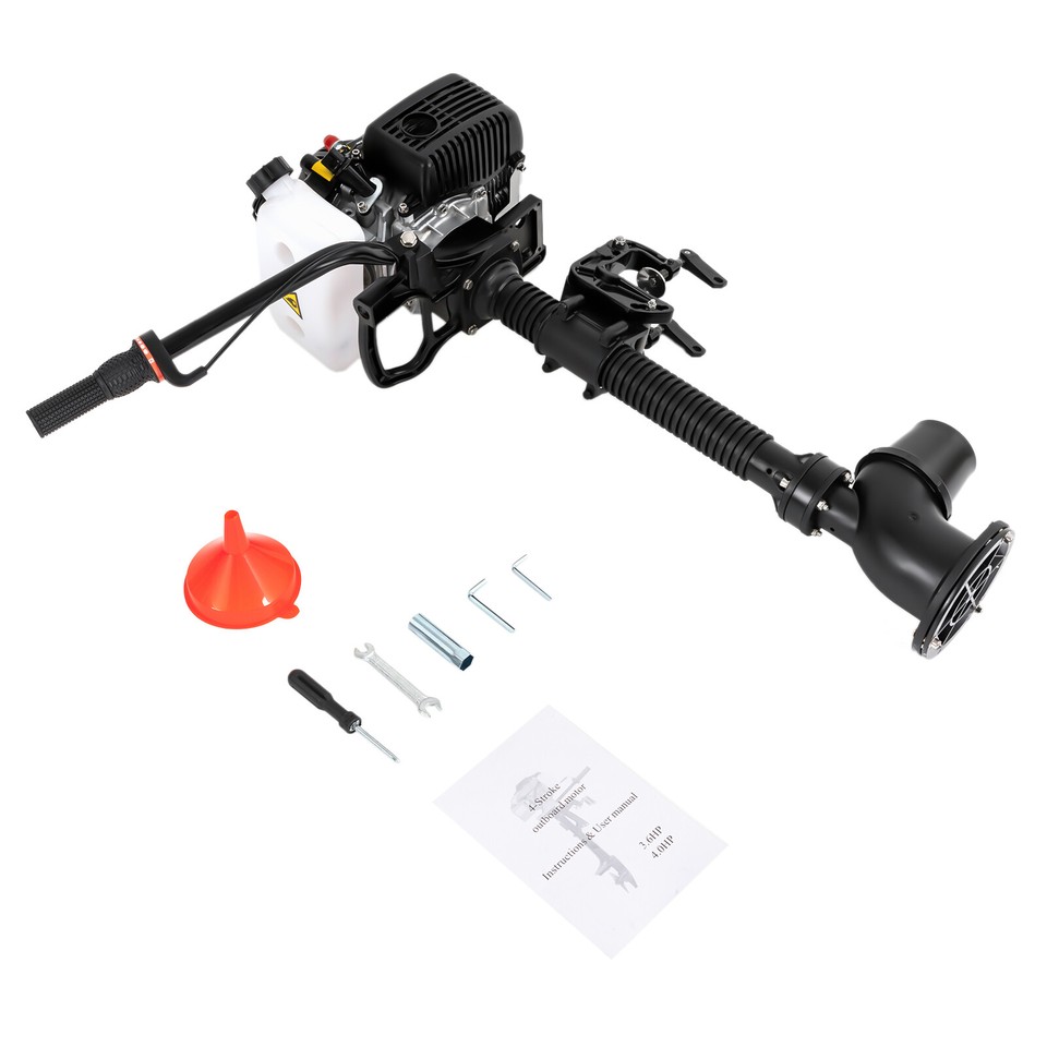 4 Stroke 4HP Jet Pump Heavy Duty Outboard Motor Boat Engine wind ...