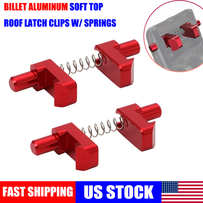 Aluminum Fit Geo Tracker / Suzuki Sidekick Soft Top Roof Latch Clips w ...