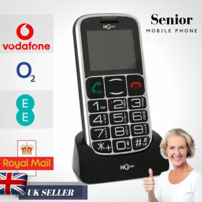HC Mobi Senior Old People Mobile Phone Big Dial Buttons Help SOS ...