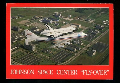 Space chrome postcard Johnson Space Center Houston, Texas TX NASA | eBay