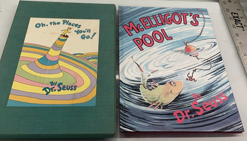 Vintage Dr. Seuss Books: Oh The Places You’ll Go + McElligot’s Pool ...