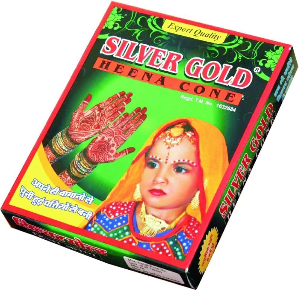 Silver Gold Henna Mehndi Cones 12 Pieces In Each Box Free Shipping | eBay