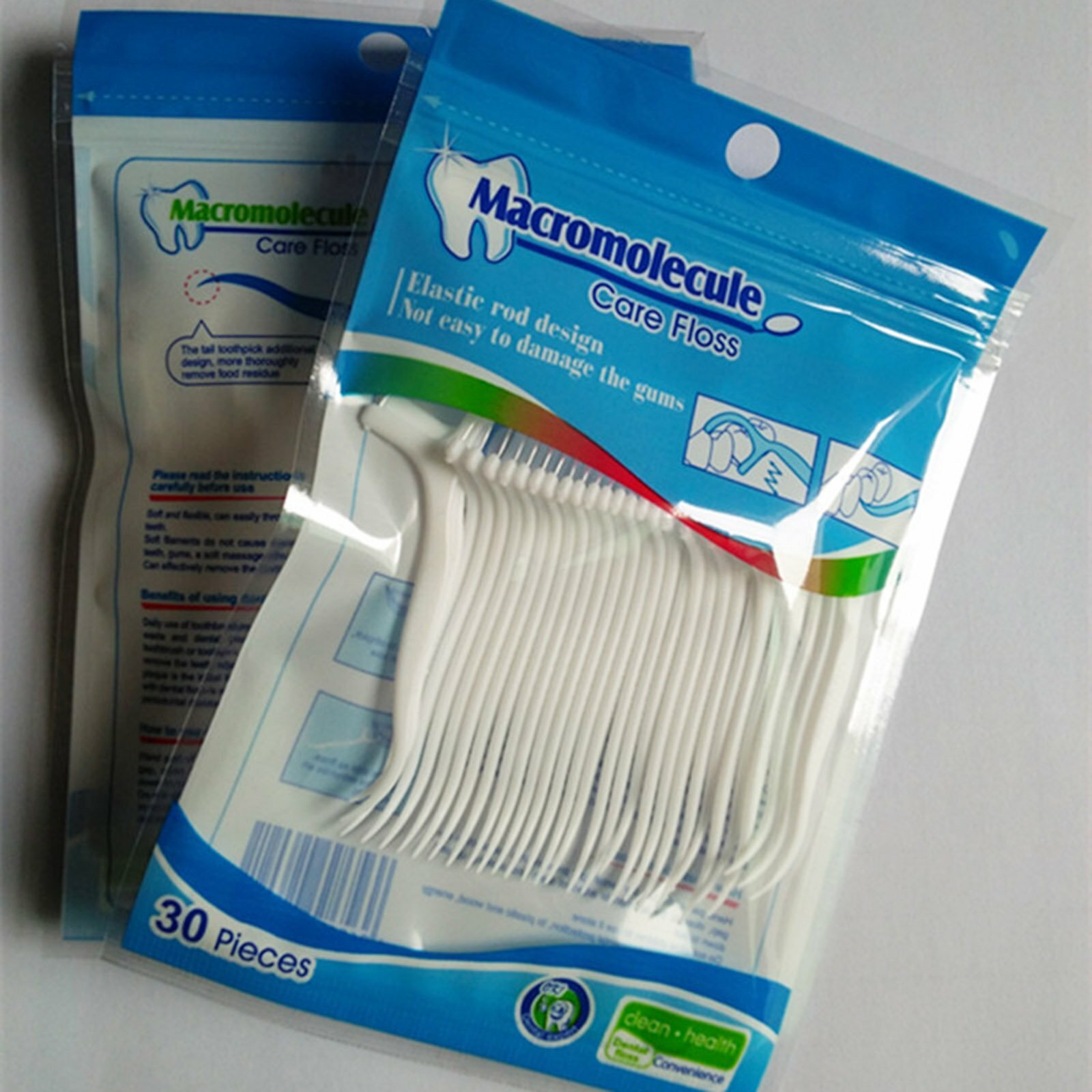 1060Pcs Plastic Dental Picks Oral Hygiene 2 Way Interdental Brush Tooth ...