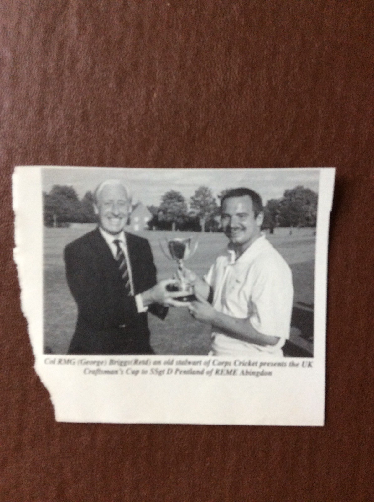 N5a Ephemera 1996 Picture Reme Col George Briggs Craftsman’s Cup D ...