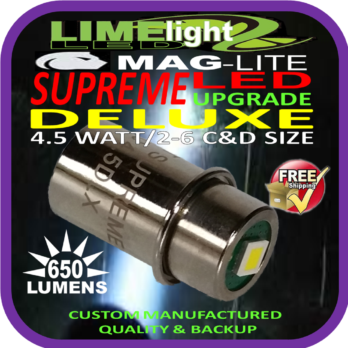 Mag Flashlight Bulb Replacement Replacement Lamp For 3 C And D Cell