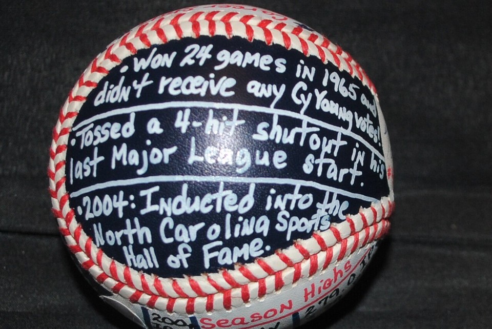 TONY CLONINGER SIGNED SUPERSTAT BASEBALL VCBC 1/1 HAND PAINTED REDS ...