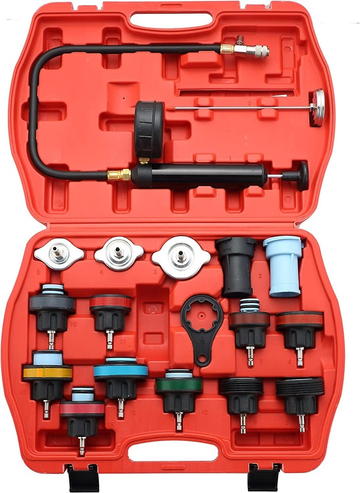 Radiator Pressure Tester Kit Automotive Cooling System Water Tank Leak ...