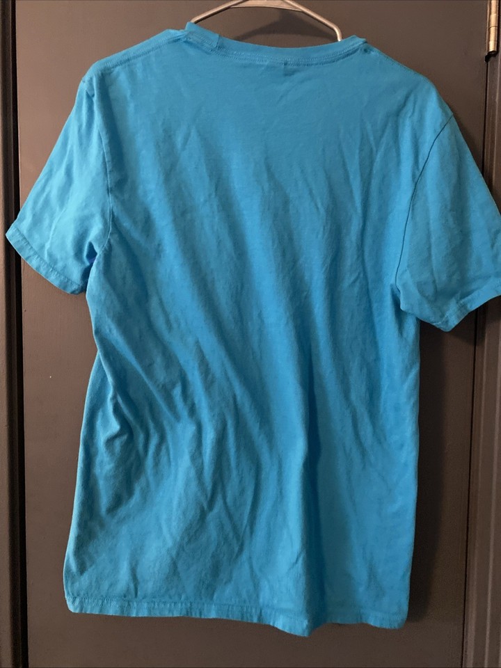 Gary Mule Deer T-Shirt Size Medium Blue FREE SHIPPING | eBay