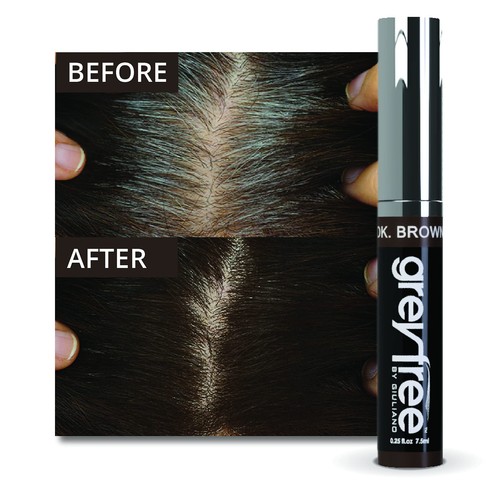 Root Touch-Up Hair Mascara Dark-Brown Temporary Gray Roots Concealer | eBay