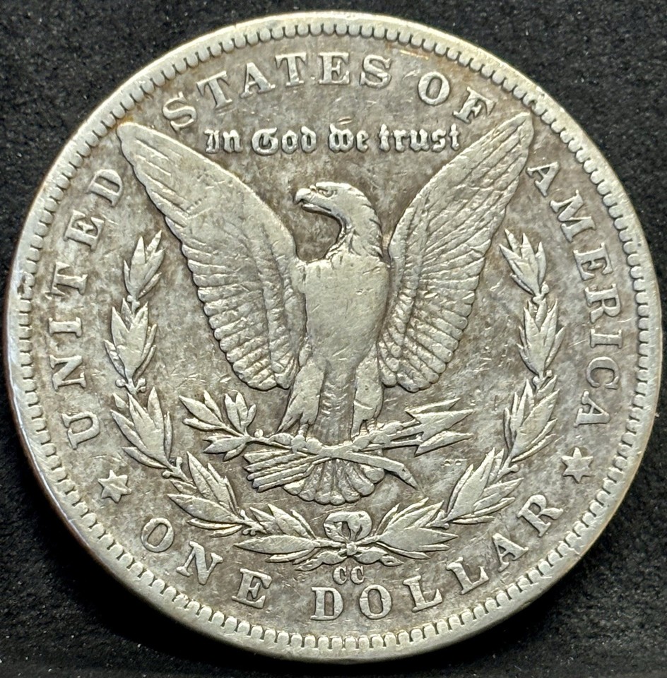 1893 CC MORGAN SILVER DOLLAR F+ DETAILS COIN SEMI KEY DATE CARSON CITY ...