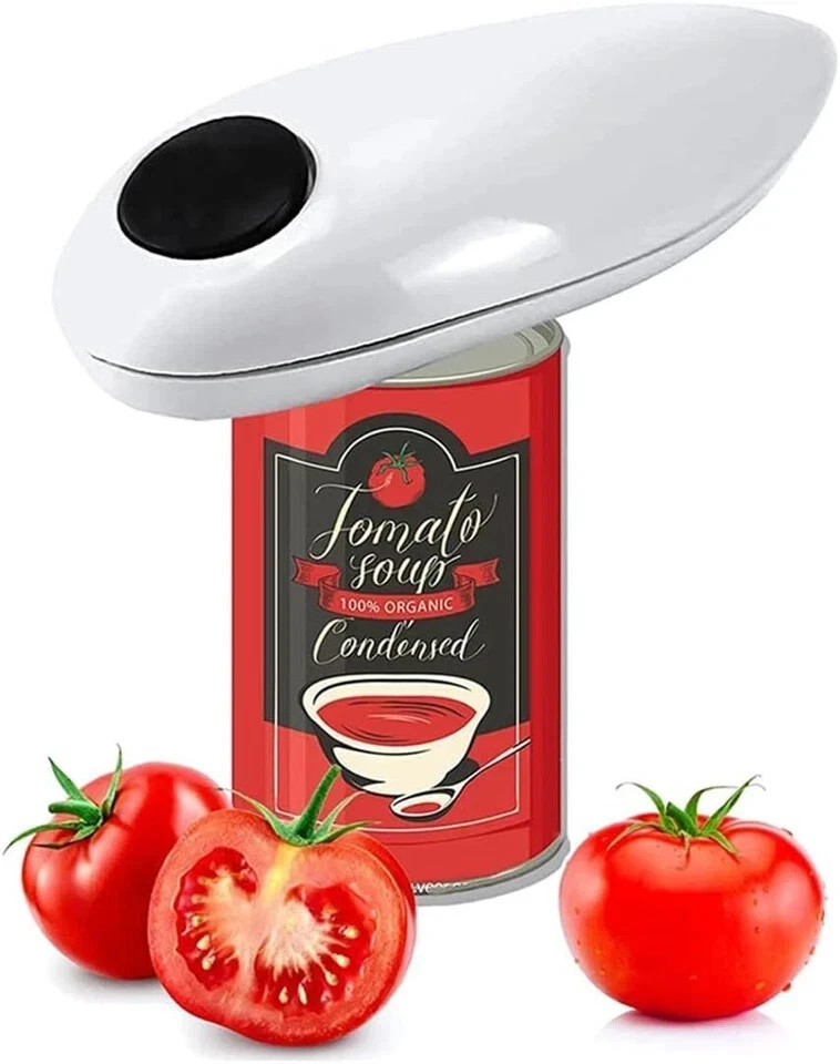 Electric Tin Can Opener Automatic One Touch Battery Operated Cooks for ...