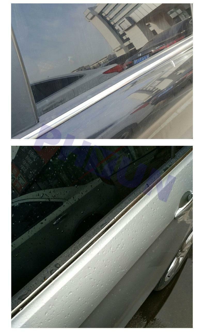 157'' x 0.6'' Rubber Car Side Door Window Glass Seal Rain Visor Strip ...