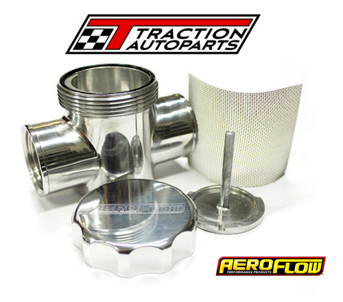 Coolant Filter/filler Inline with Cap, Billet, Polished, 1.5 inch Inlet ...