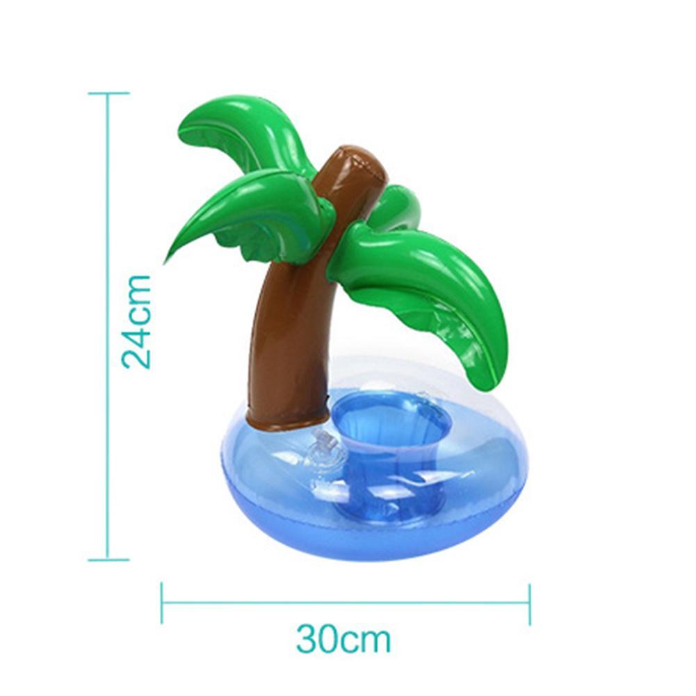 Mini Coconut Tree Inflatable Drink Floating Beverage Cup Holder Toy | eBay