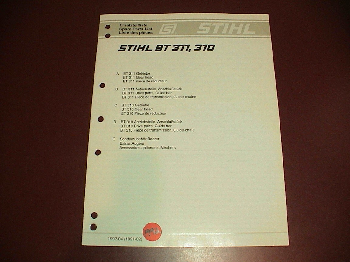 Stihl Ms 310 Parts List