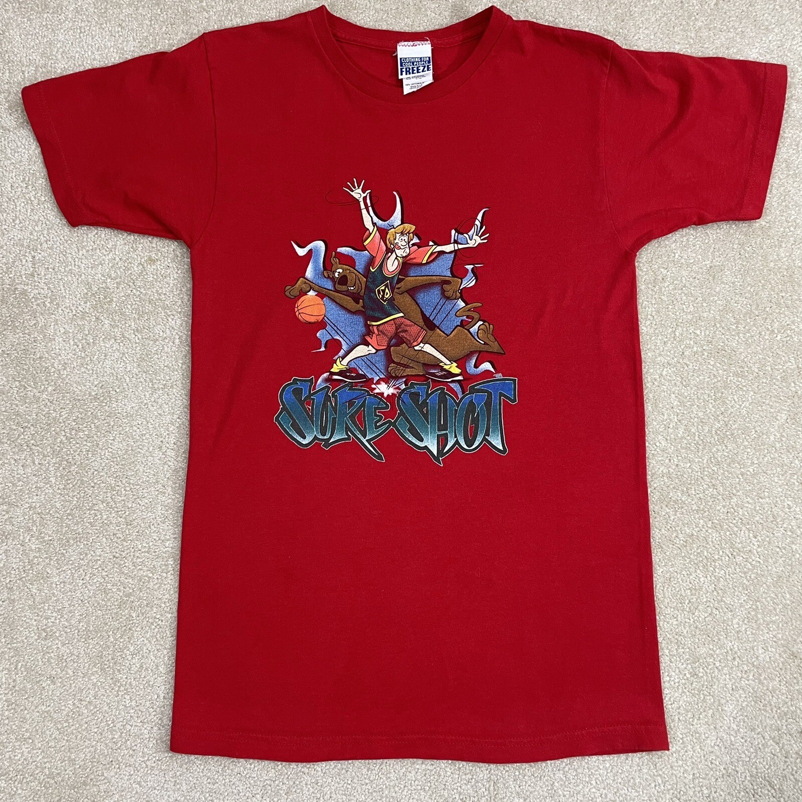 Vintage 90s Scooby Doo Shaggy Basketball Cartoon Grap… - Gem