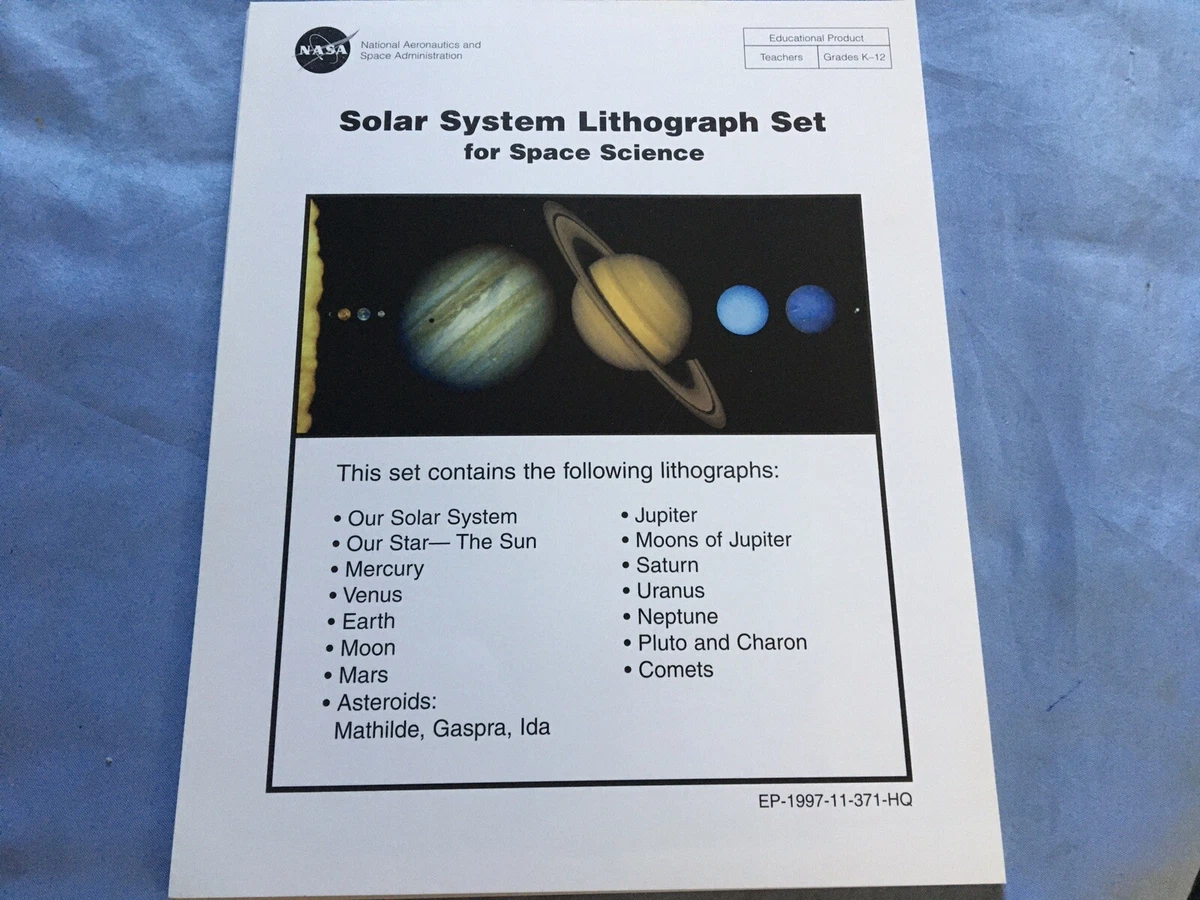 Nasa Lithograph Solar System Set