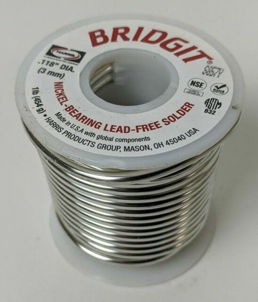Harris Bridgit Lead-Free Solder 1/8"/1lb Spool for sale online | eBay