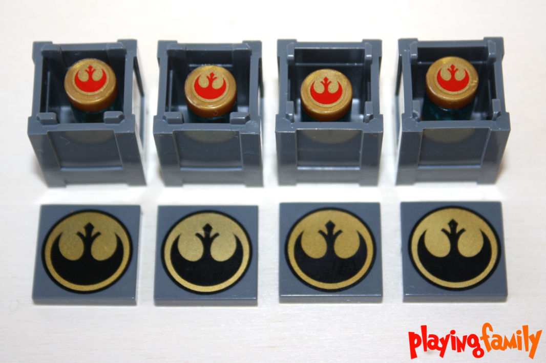 LEGO STAR WARS, 4 Kisten Coaxium aus LEGO®-Teilen MOC, Rebellen, für ...