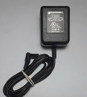 Plantronics AC-DC Power Adapter 120 VAC Output 9VDC 350mA Tested | eBay