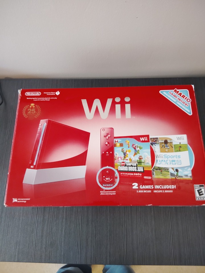 Nintendo Wii 25th Anniversary Limited Edition Red Complete In Box ...