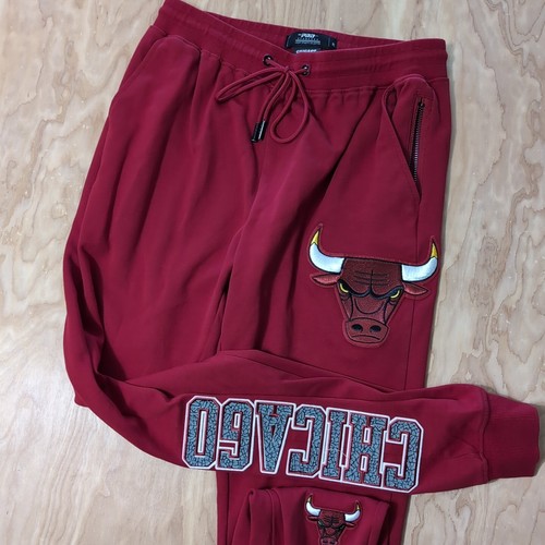 Pro Standard Chicago Bulls Spellout Sweatpants XL USA Basketball Grunge ...