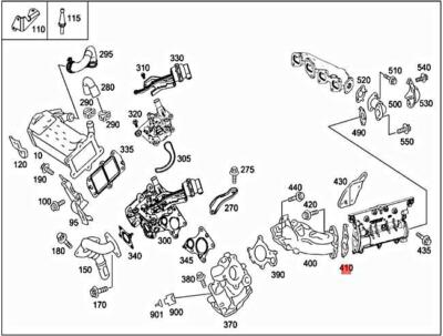 Genuine MERCEDES Metal seal multi layer 6511421280 | eBay