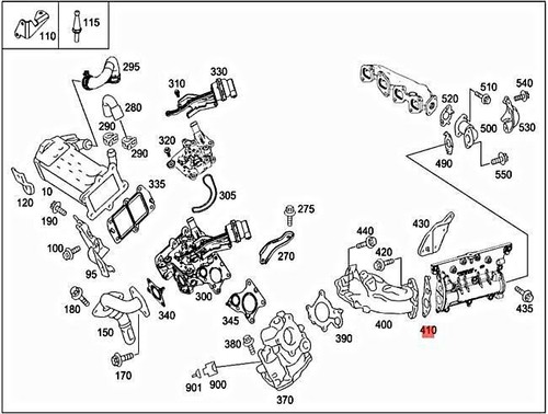 Genuine MERCEDES Metal seal multi layer 6511421280 | eBay