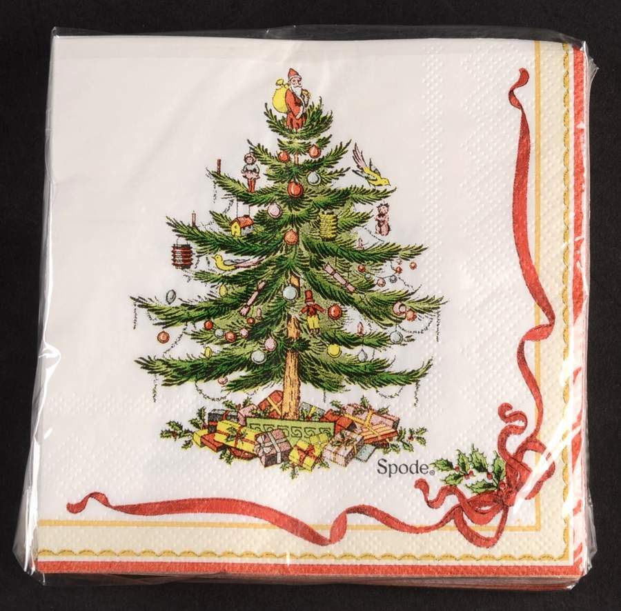 Spode Christmas Tree Package of Paper Beverage Napkins 10137107 | eBay