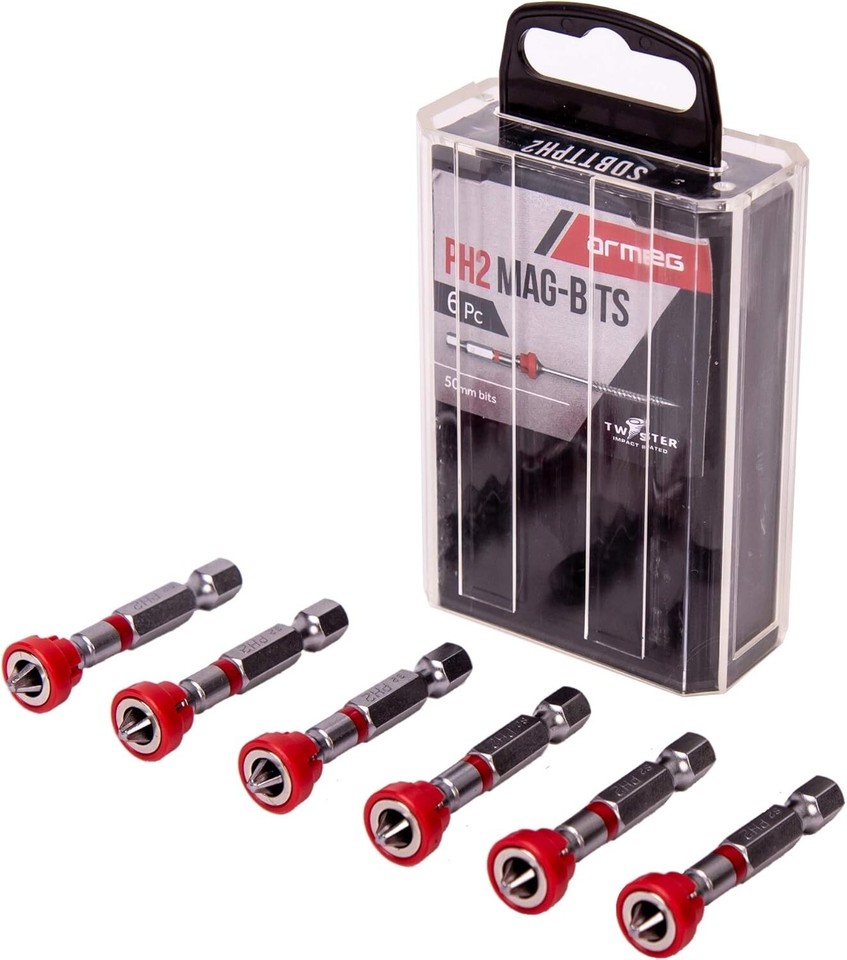 Armeg XL Or Stubby Impact Driver Rated Masonry Drill & Screwdriver Bits ...