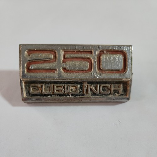 "250 CUBIC INCH" FORD XW XY Original Vintage Metal Chrome Car Emblem ...