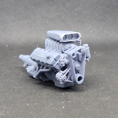 Blown Ford 427 SOHC Buzzard Catcher model engine resin 3D printed 1:24 ...