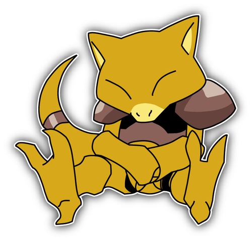 Pokemon Abra Cartoon Car Bumper Sticker Decal 5'' x 5'' | eBay