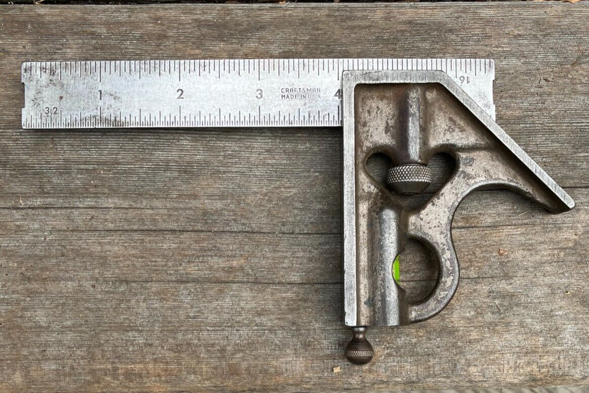 Vintage 6" Craftsman Combination Square | eBay