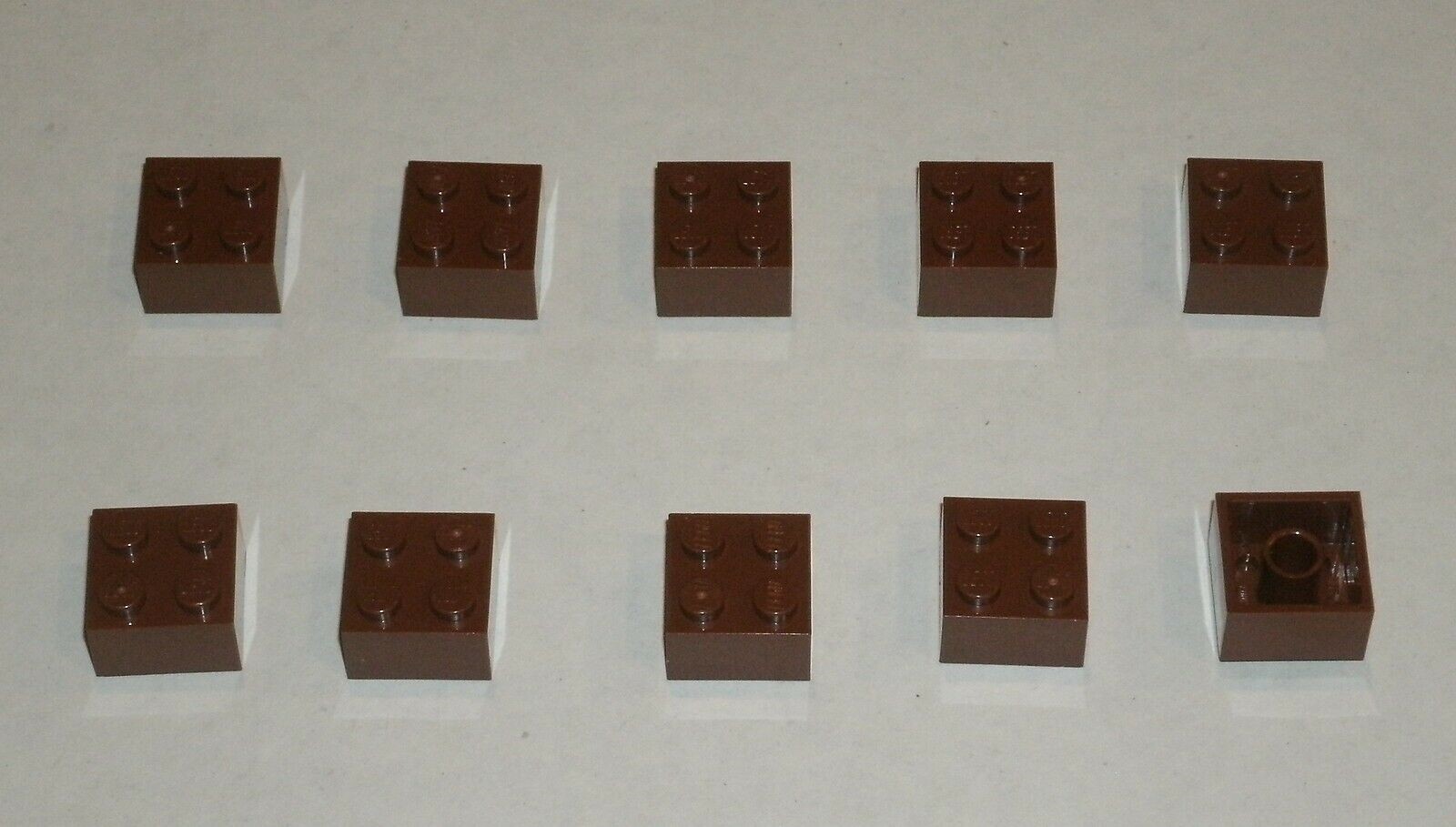 LEGO NEW 2x2 Reddish Brown Brick (10x) 4211210 Brick 3003 | eBay