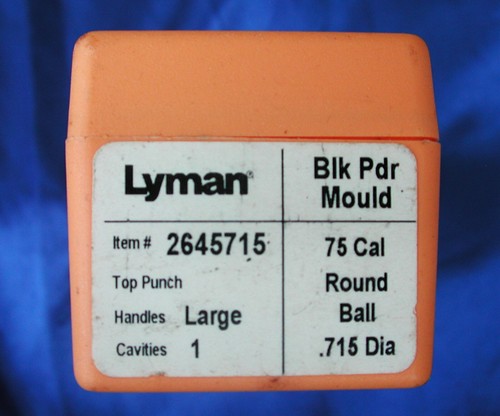 NEW 75 Caliber Lyman Mold Single Cavity Mould #2645715 Casts .715 Dia ...